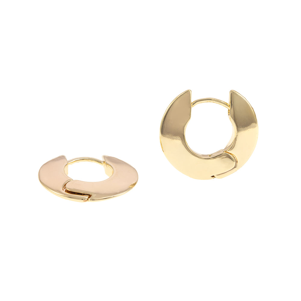 Arracada circular plana gruesa 21mm – Colore