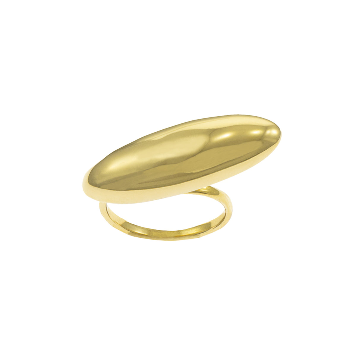 Anillo ajustable ovalado liso 10MM – Colore