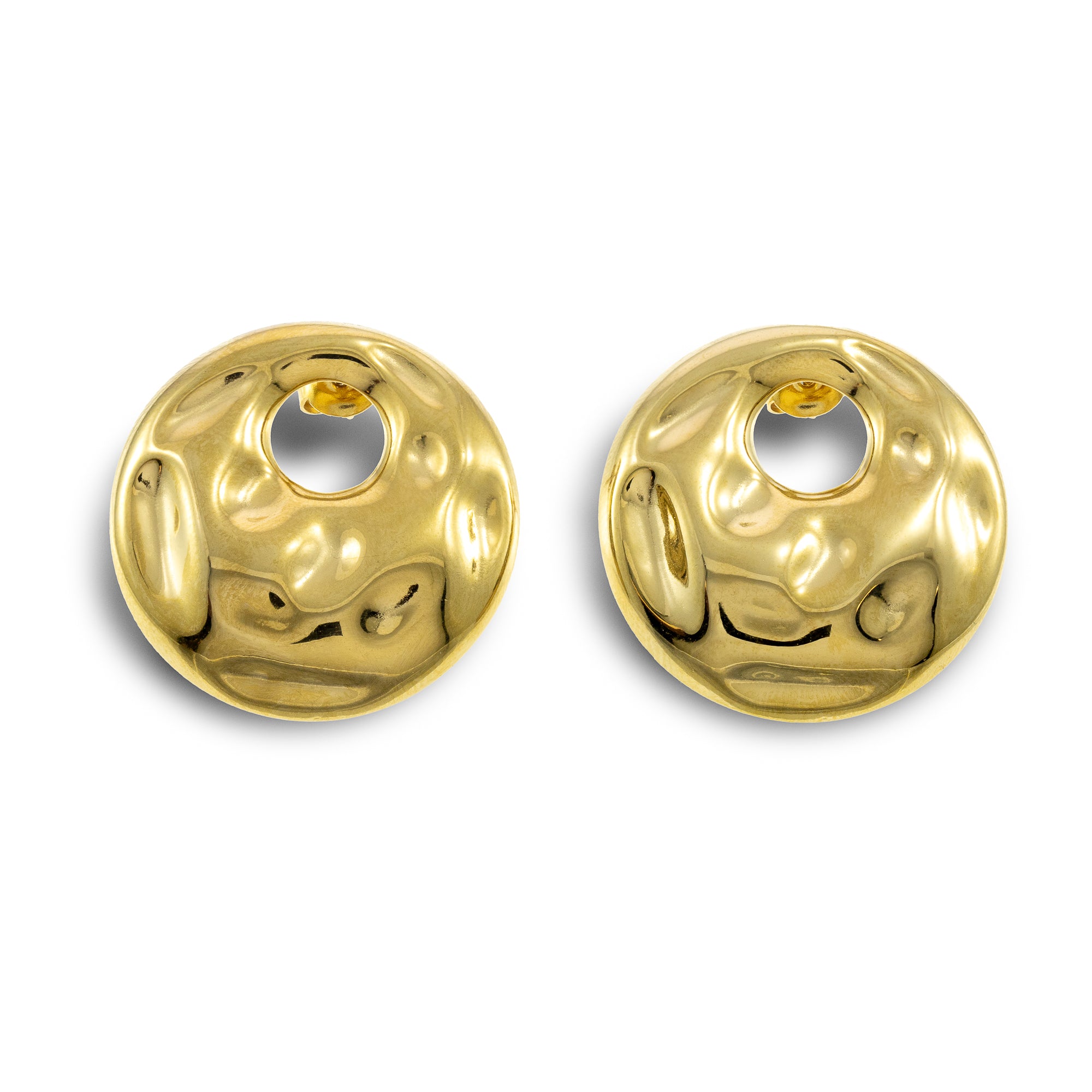 Arete de circulo con hueco martillado 30mm – Colore