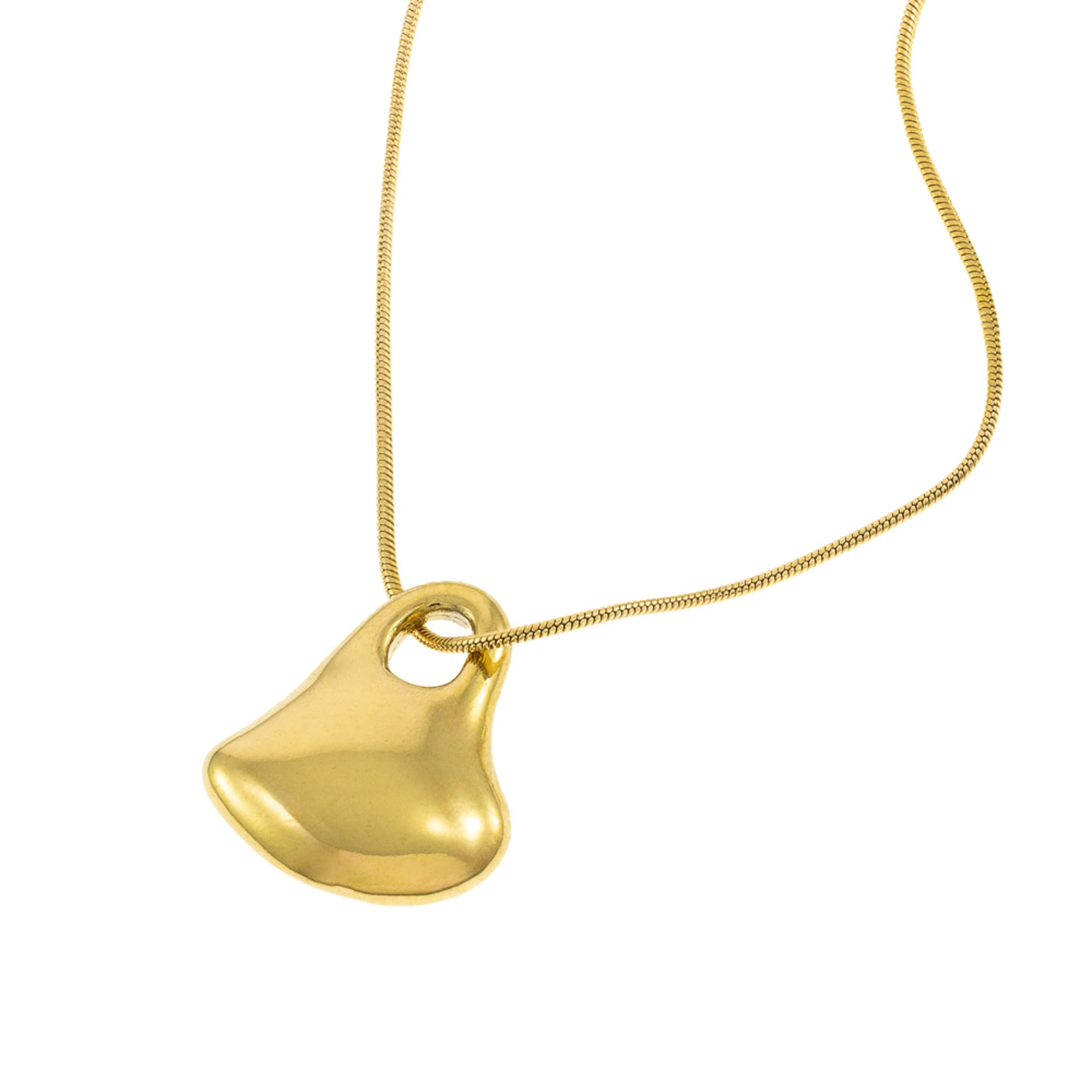 Collar Cola de Rata y Corazon Irregular Liso 50MM – Colore