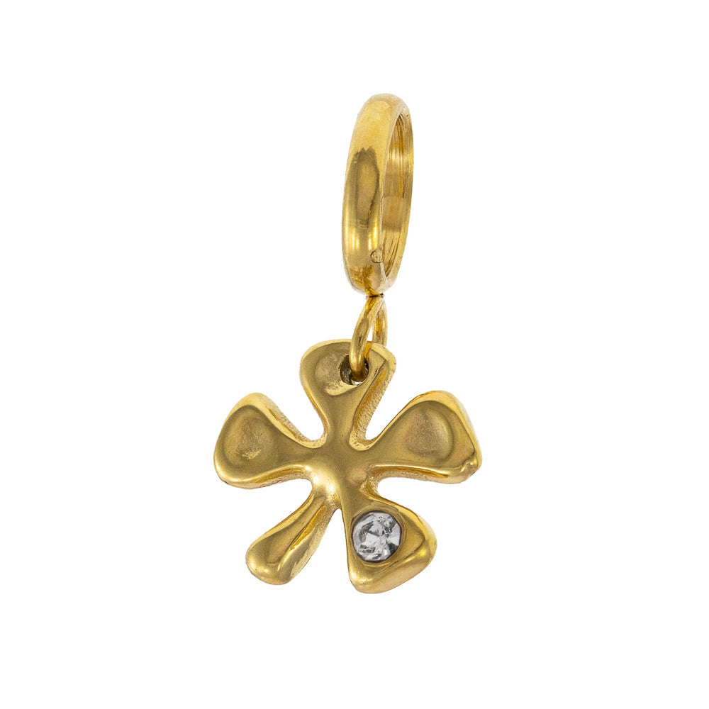 Charm de trebol con cristal 10mm – Colore